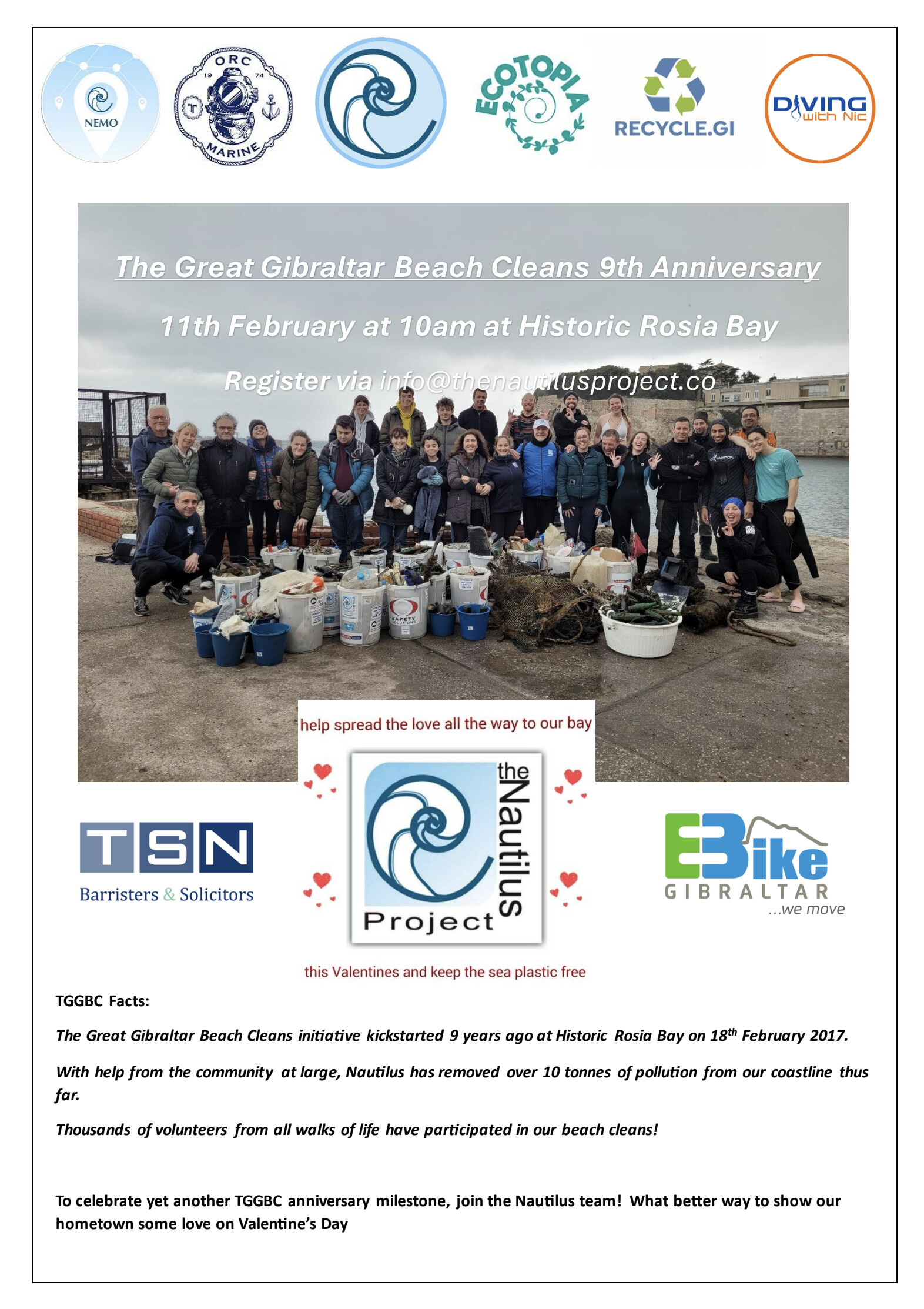 The Great Gibraltar Beach Cleans Anniversary: Celebrating 10 years Of ...