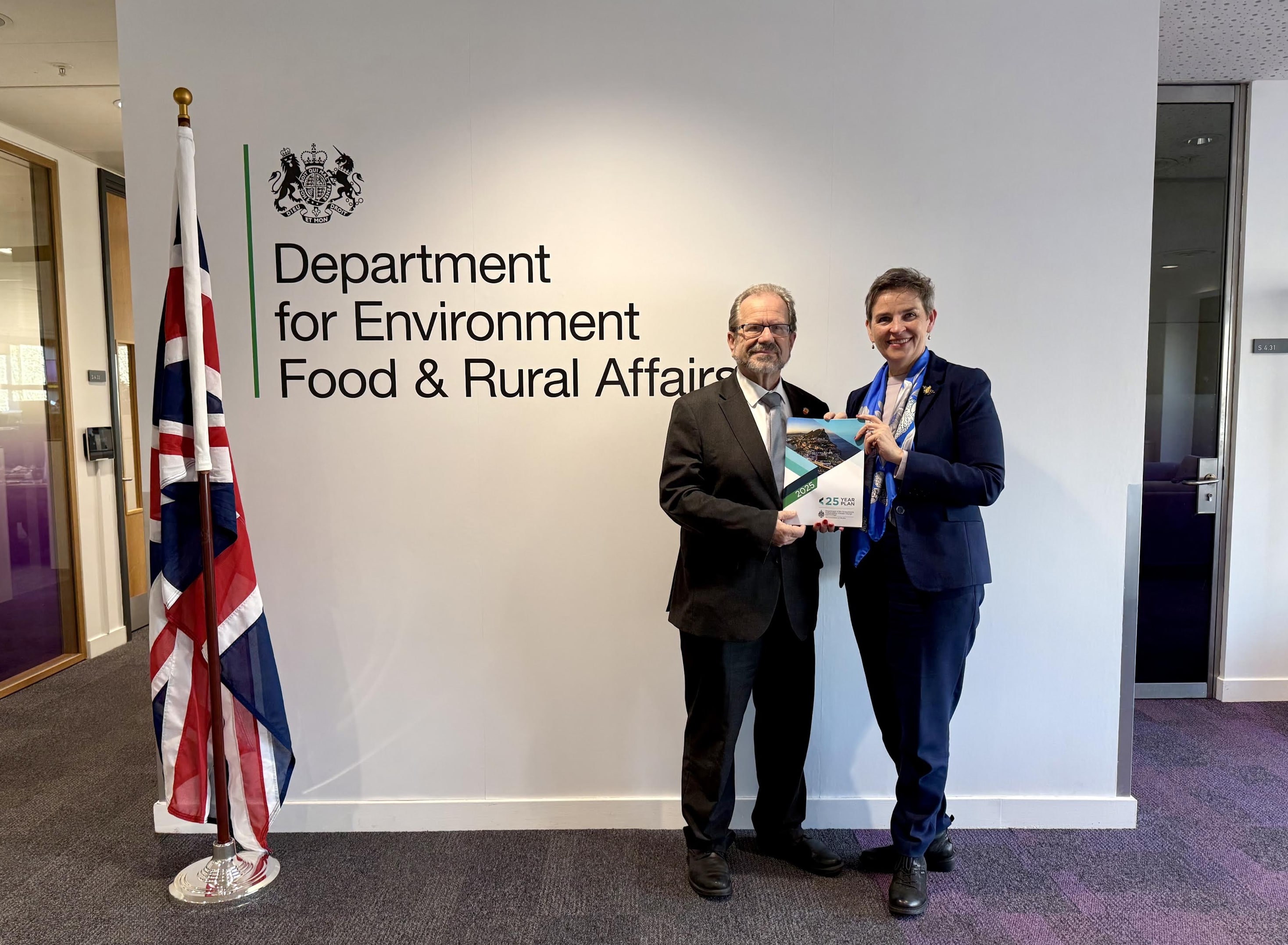 Environment Minister Gives UK Minister For Nature Copy Of Gibraltar’s ...