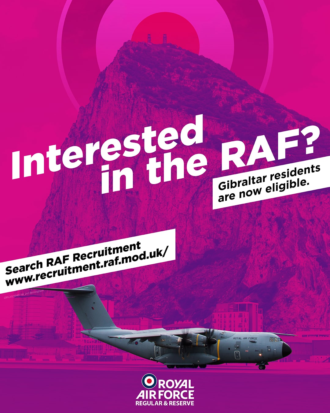 RAF Recruitment Opportunity - Your Gibraltar TV (YGTV)