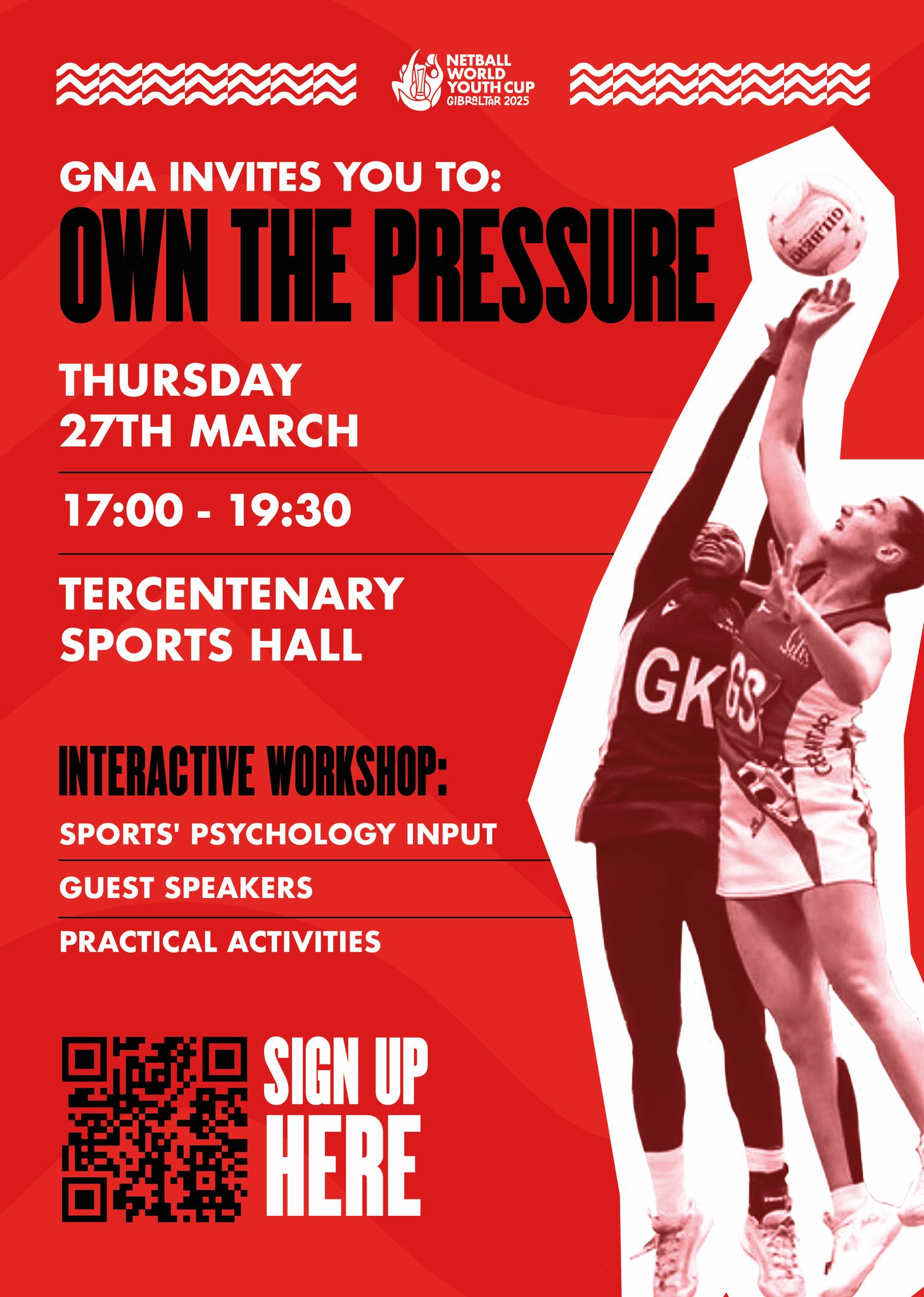 Gibraltar Netball Launch Own The Pressure Campaign - Your Gibraltar TV ...