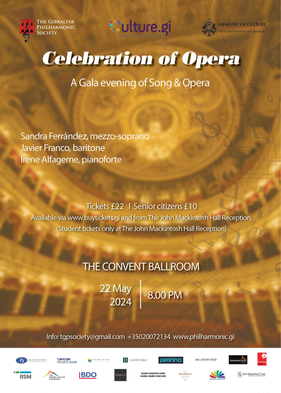 A Celebration Of Opera - Wednesday 22nd May - Your Gibraltar TV (YGTV)