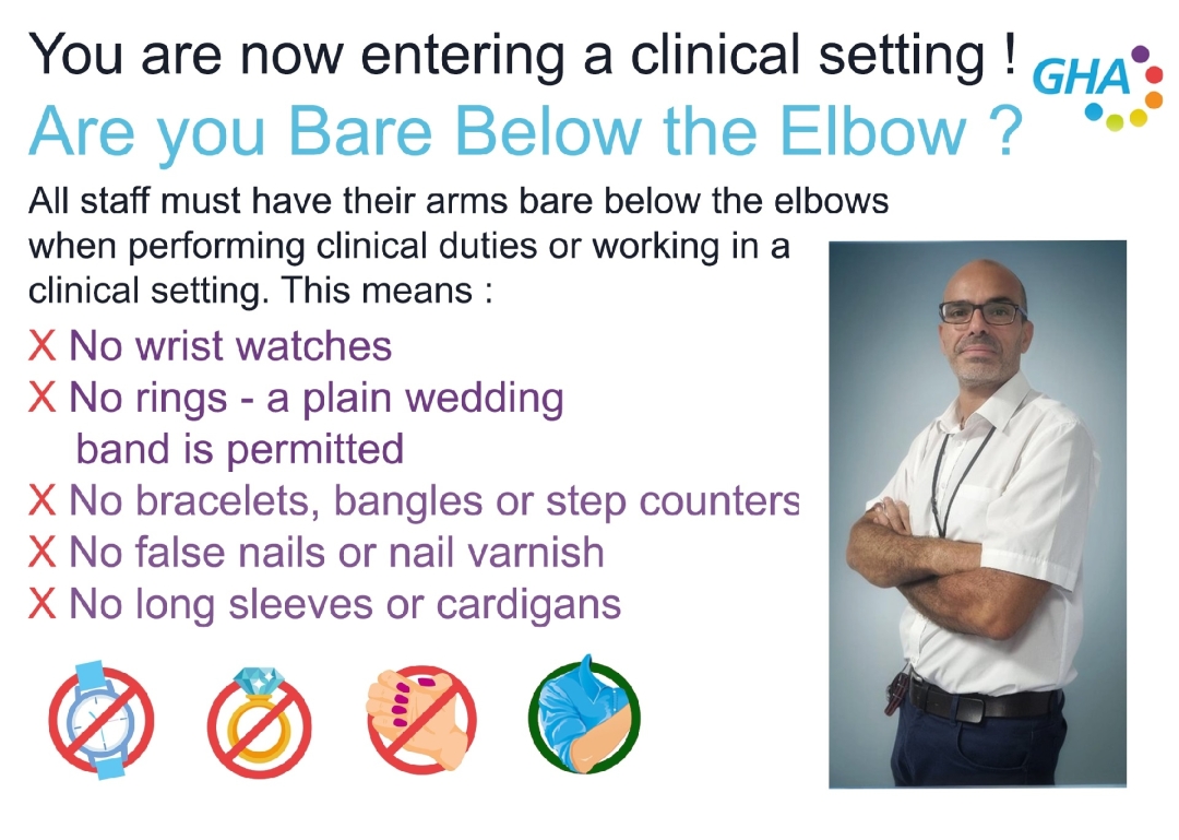 GHA highlights importance of ‘bare below the elbow’ for infection ...