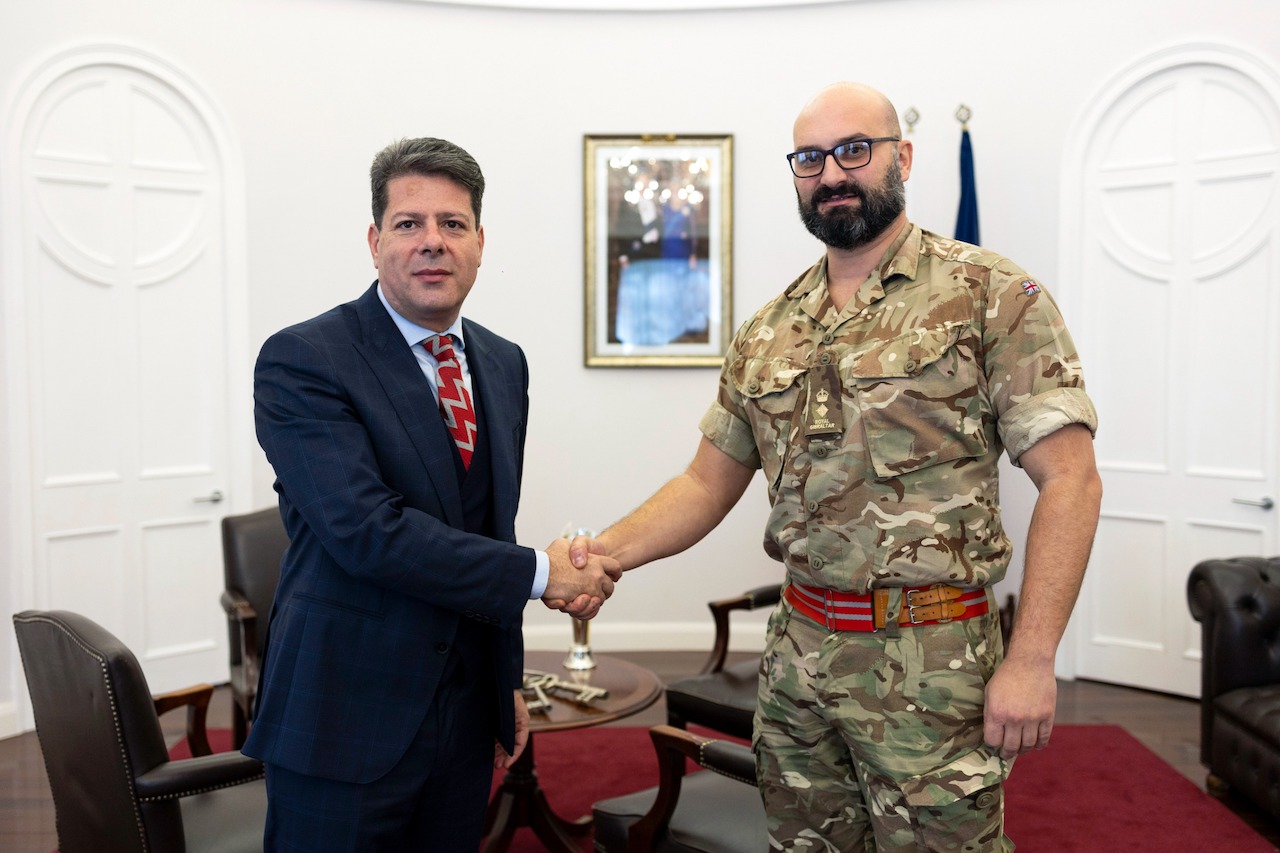 Chief Minister Meets New RG Commanding Officer - Your Gibraltar TV (YGTV)