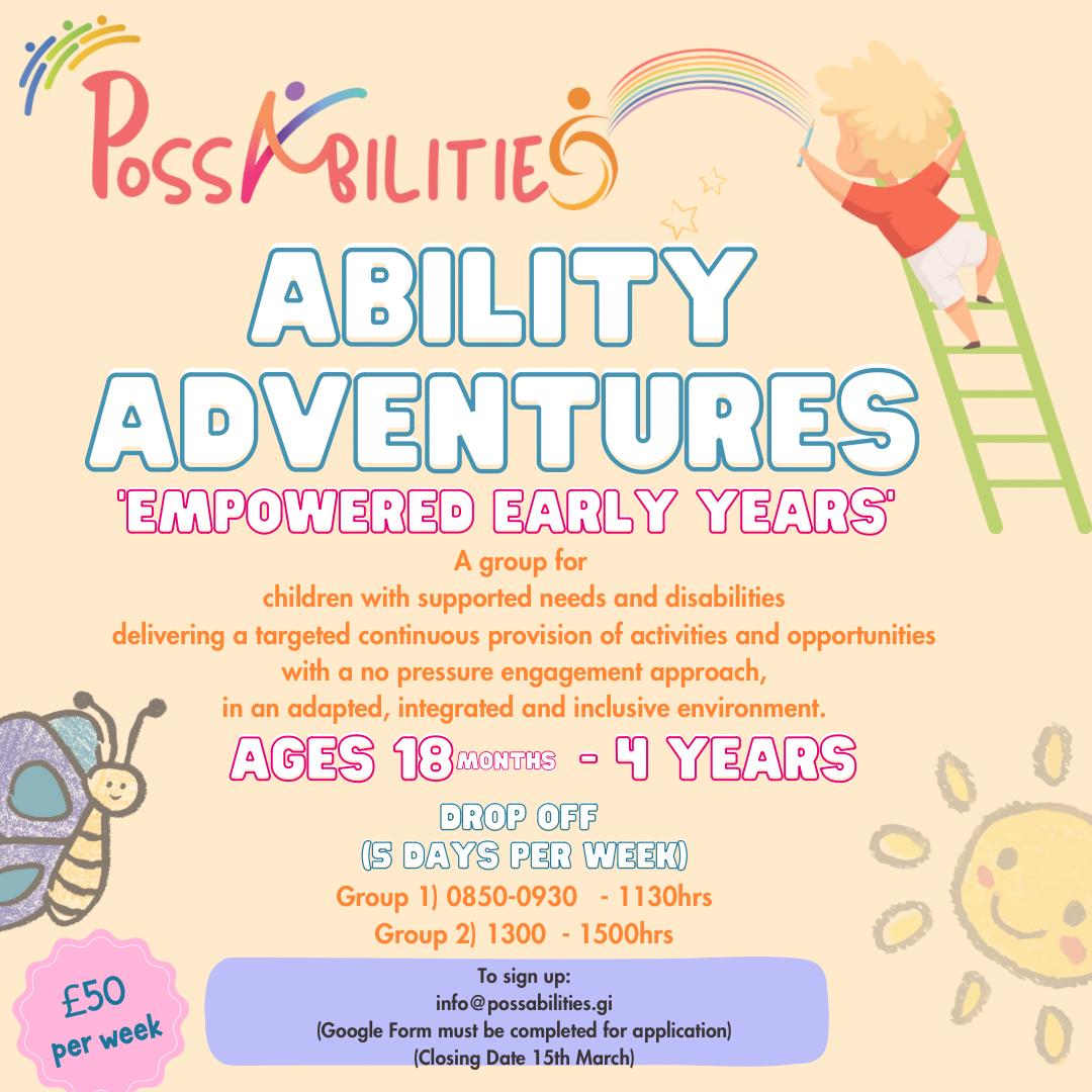 PossAbilities Announce New Group For Young Children - Your Gibraltar TV (YGTV)