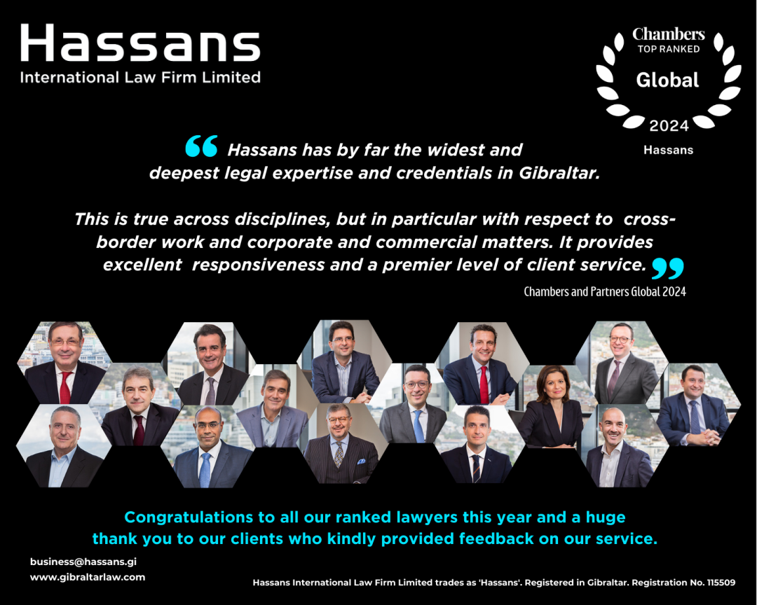 Chambers Global 2024 – Band 1 Ranking For Hassans - Your Gibraltar TV (YGTV)