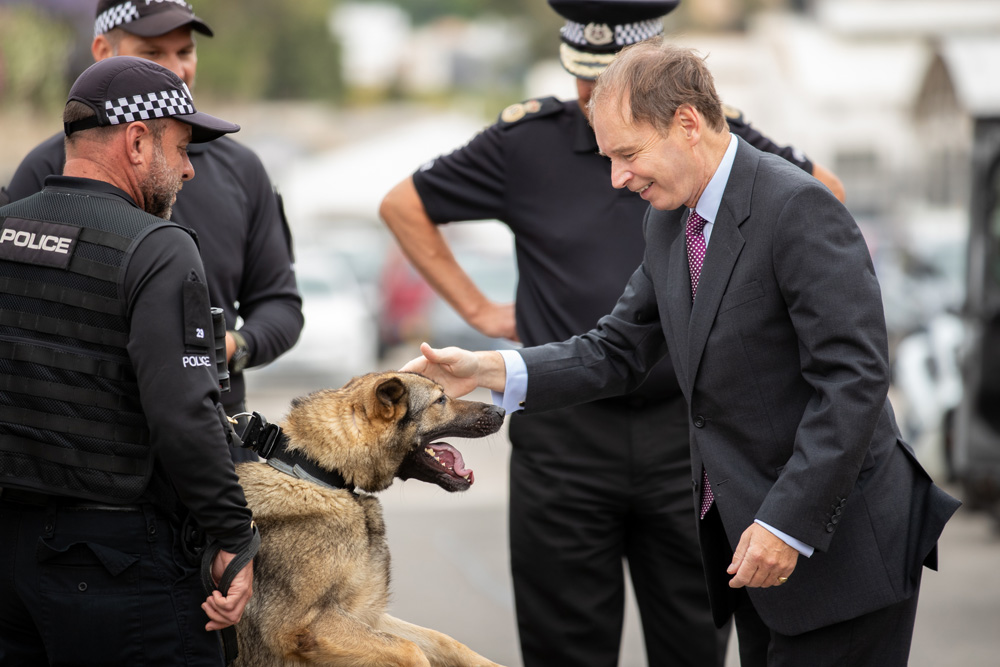 Governor Visits Gibraltar Defence Police - Your Gibraltar TV (YGTV)