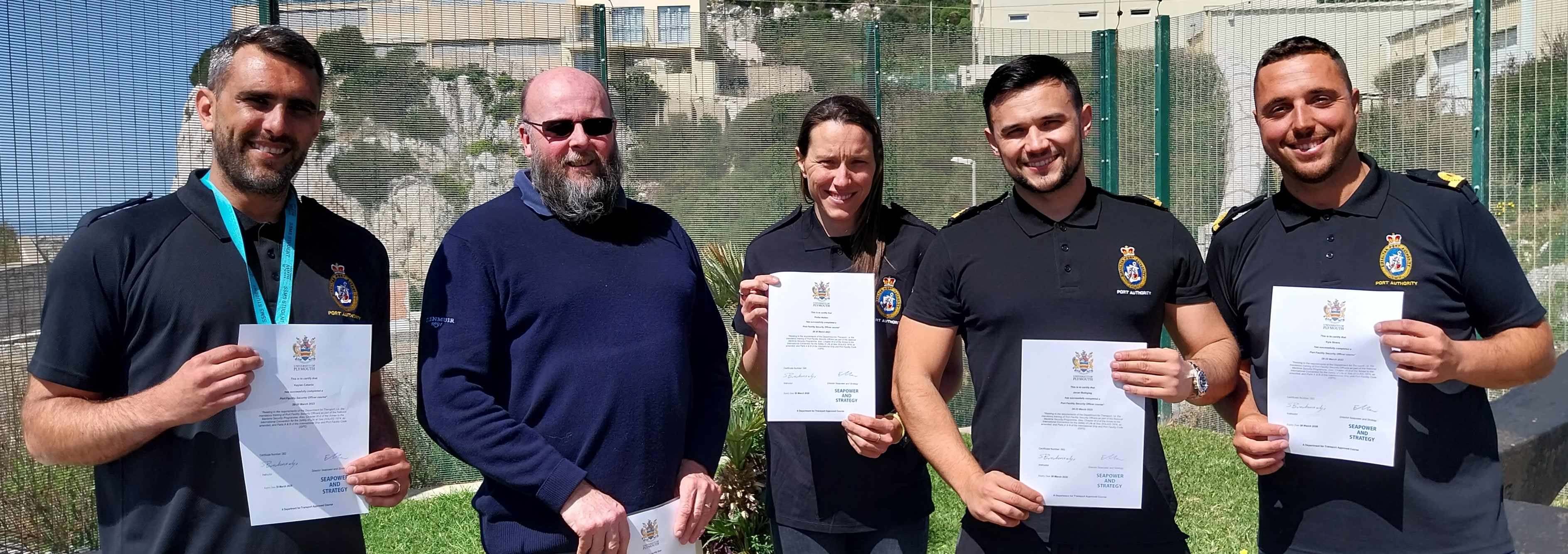Gibraltar Port Authority Staff Complete Training Certificate For Port ...