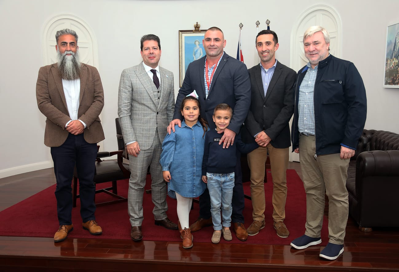 Chief Minister Meets With RG Warrant Officer Ethaniel Jeffries-Mor ...