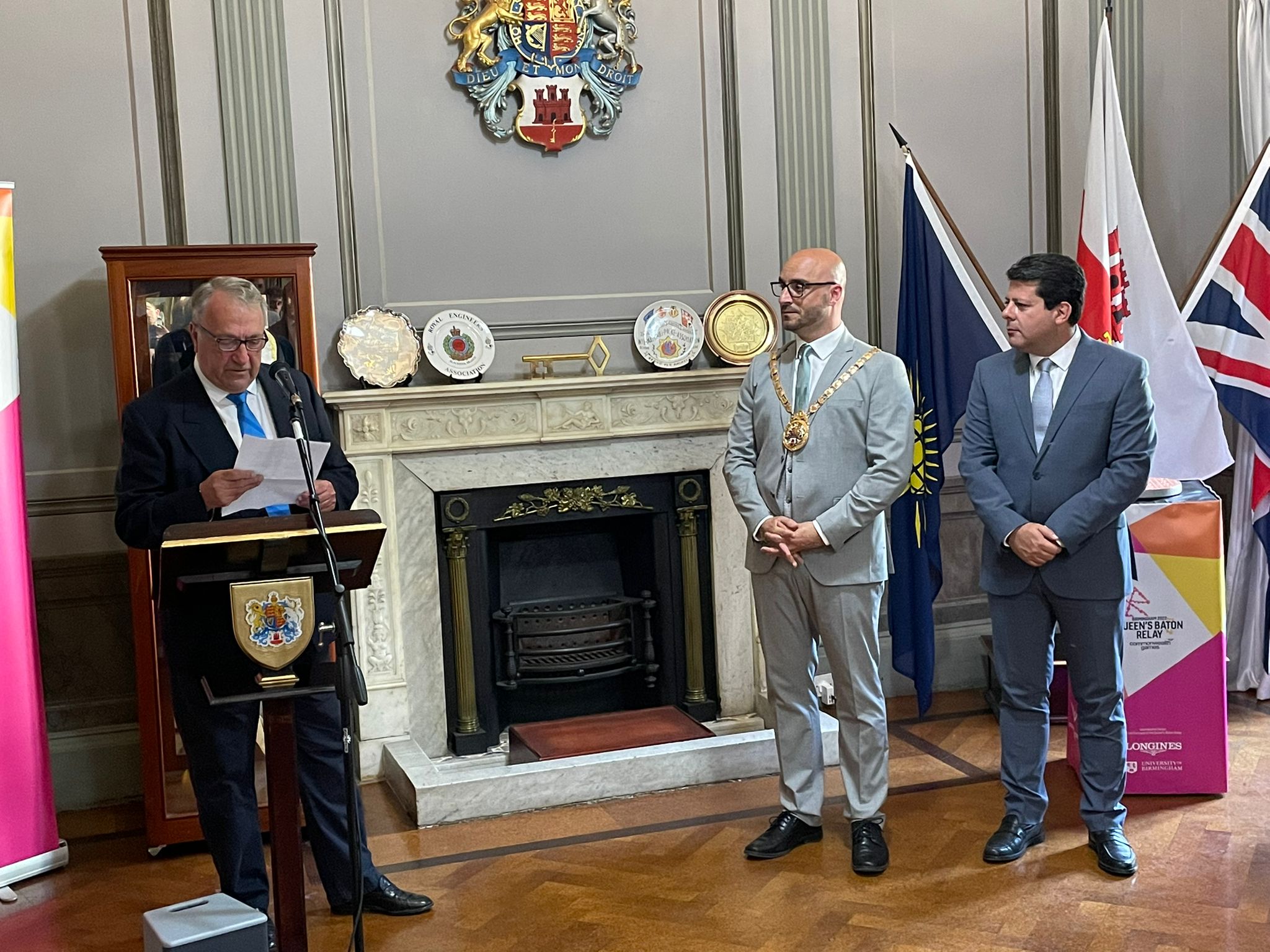 Reception for The Queen’s Baton Relay with The Commonwealth Games ...