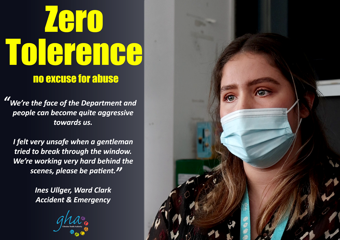 GHA Launches ‘Zero Tolerance’ Poster Campaign - Your Gibraltar TV (YGTV)