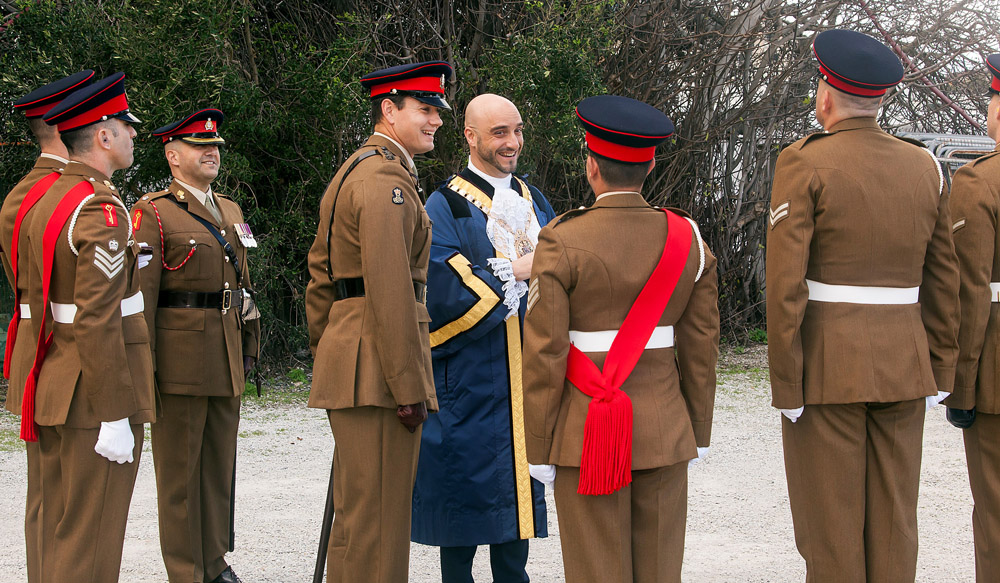 Royal Gibraltar Regiment Fires Royal Gun Salute For 70th Anniversary Of ...