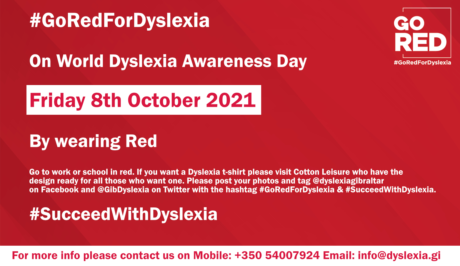 World Dyslexia Awareness Week 2021 - Your Gibraltar TV (YGTV)