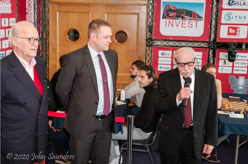 Sir Joe Bossano Visits The Chess Festival - Your Gibraltar TV (YGTV)