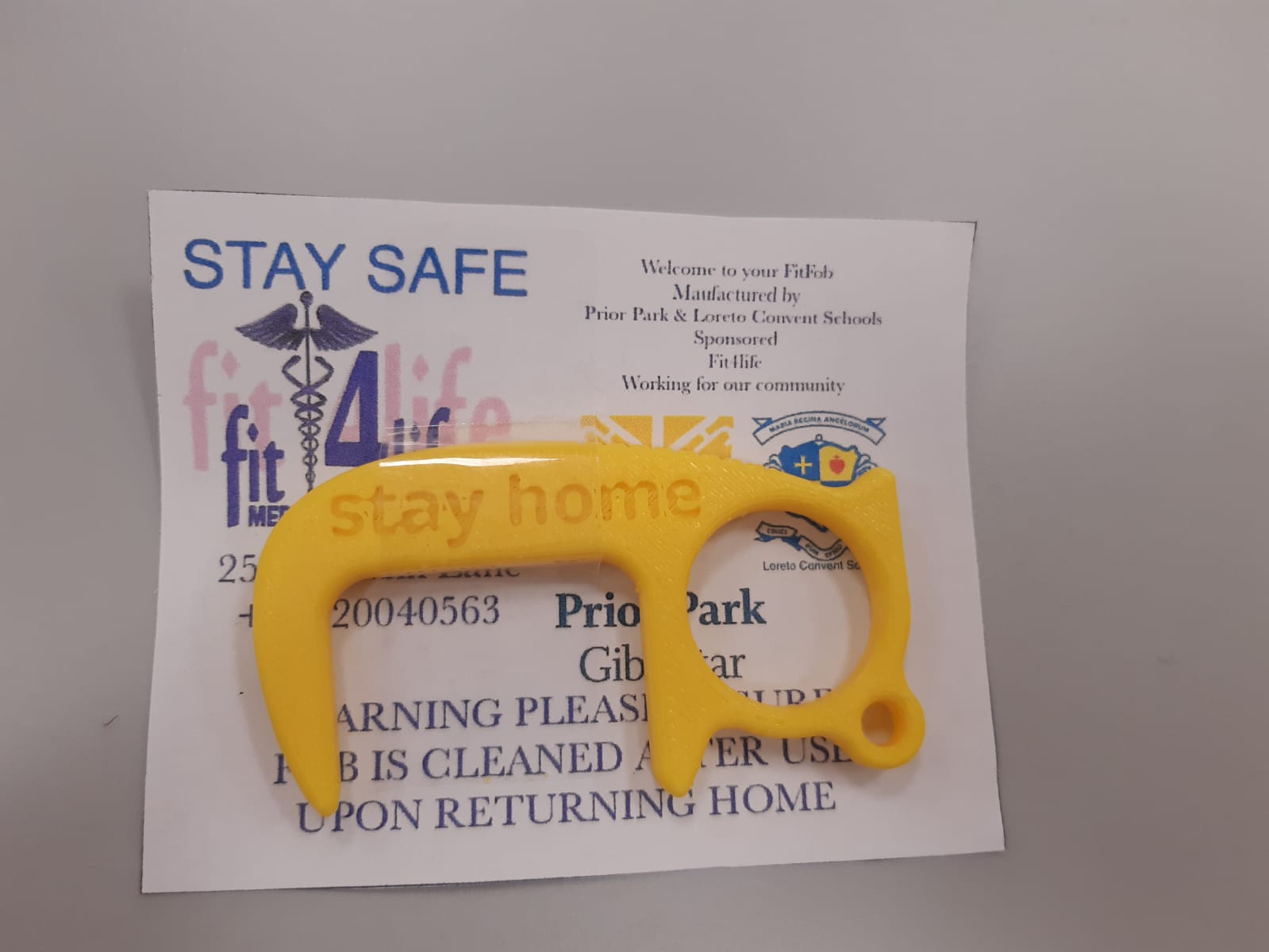 Over 70's Receive 3D Printed Fobs - Your Gibraltar TV (YGTV)