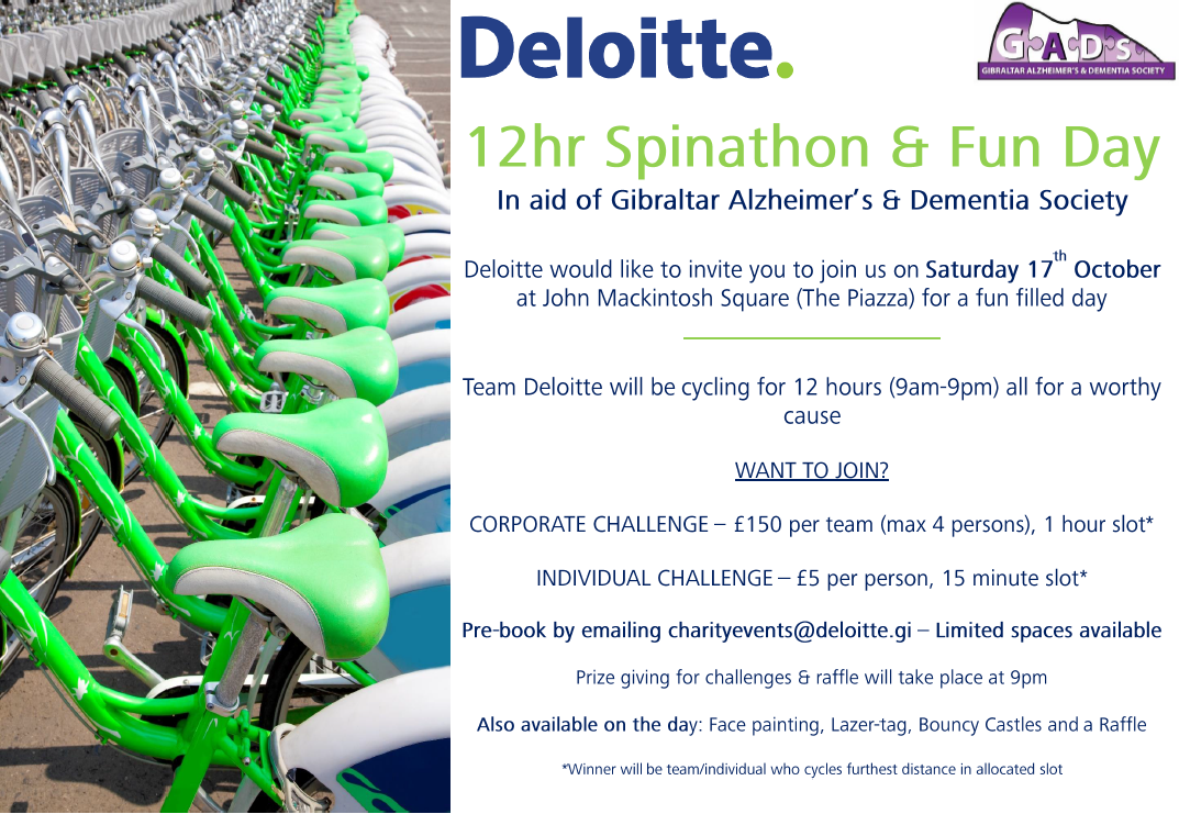 Sep 22 – Deloitte Charity Spinathon Set For Next Month - Your Gibraltar ...