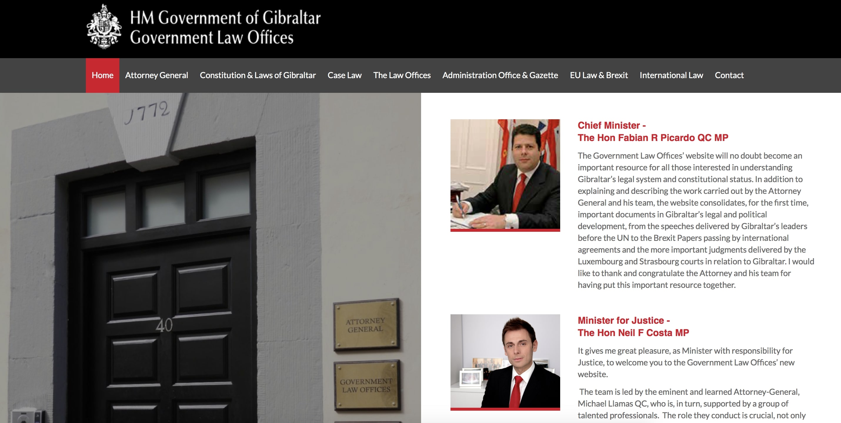 Oct 25 - Government Law Offices Launch New Website - Your Gibraltar TV ...