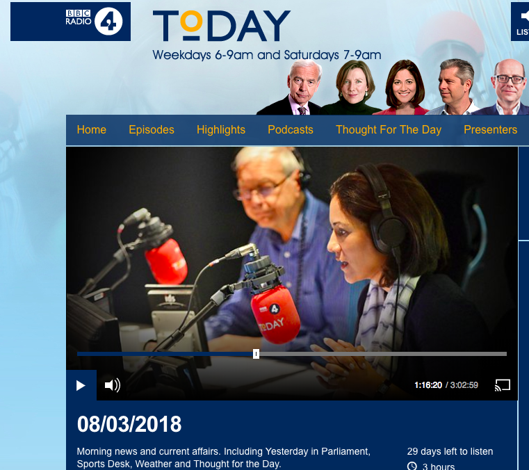 Mar 08 - Picardo On Radio 4’s ‘Today’ Programme: “You Don’t Barter With ...