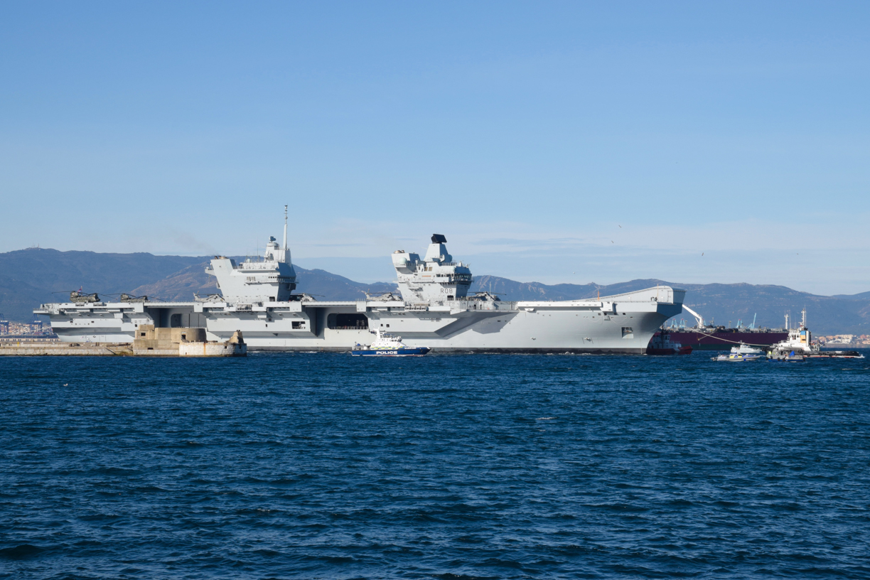 Feb 09 - HMS Queen Elizabeth Arrives On The Rock - First Overseas Visit ...