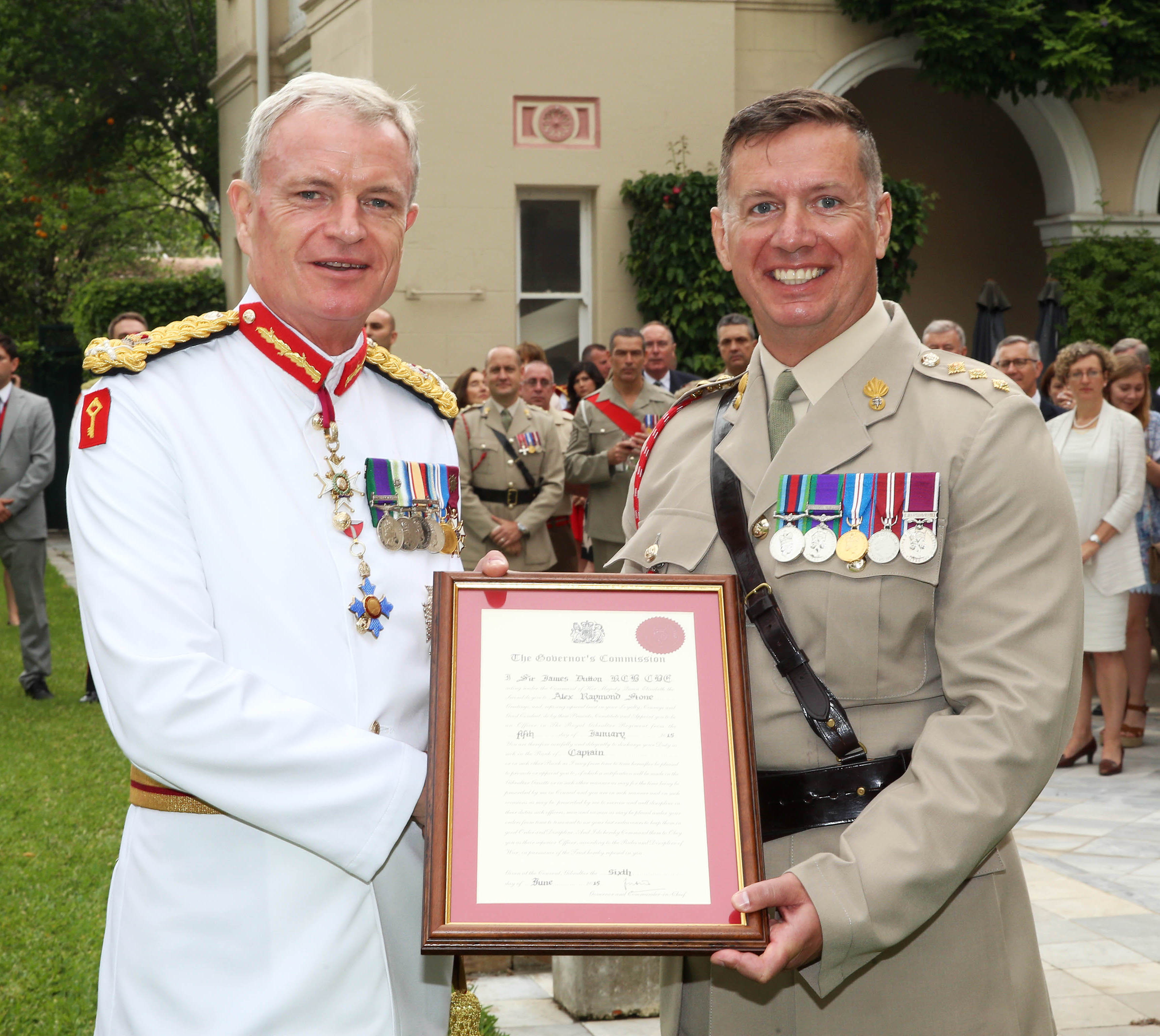 Jun 11 - Captain Stone Presented Governors Commission - Your Gibraltar ...