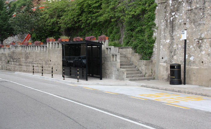 Apr 16 New bus stops and bus shelters installed by the Gibraltar Bus ...