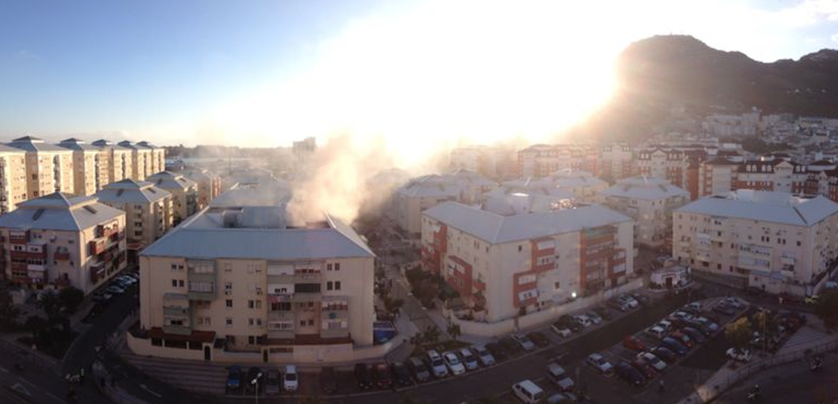 Apr 22 - Varyl Begg Fire This Morning - Your Gibraltar TV (YGTV)