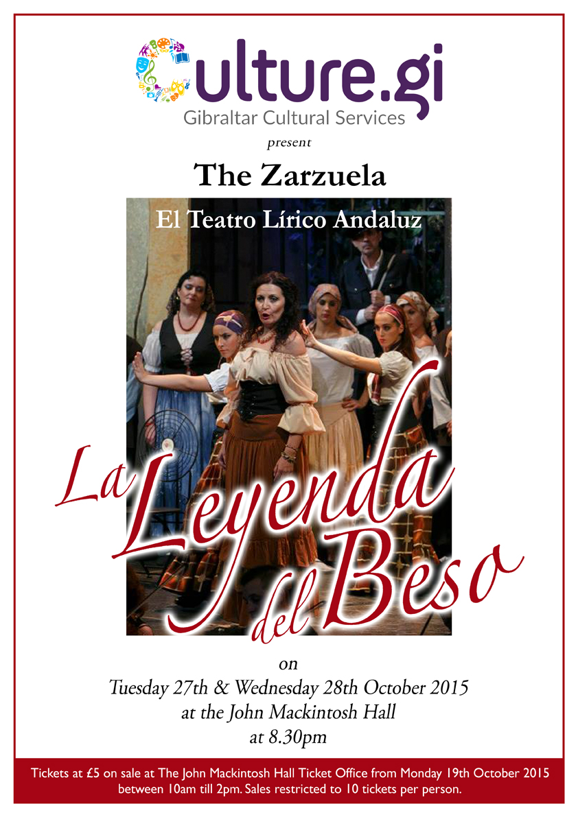 Oct 19 - Zarzuela Tickets Go On Sale - Your Gibraltar TV (YGTV)