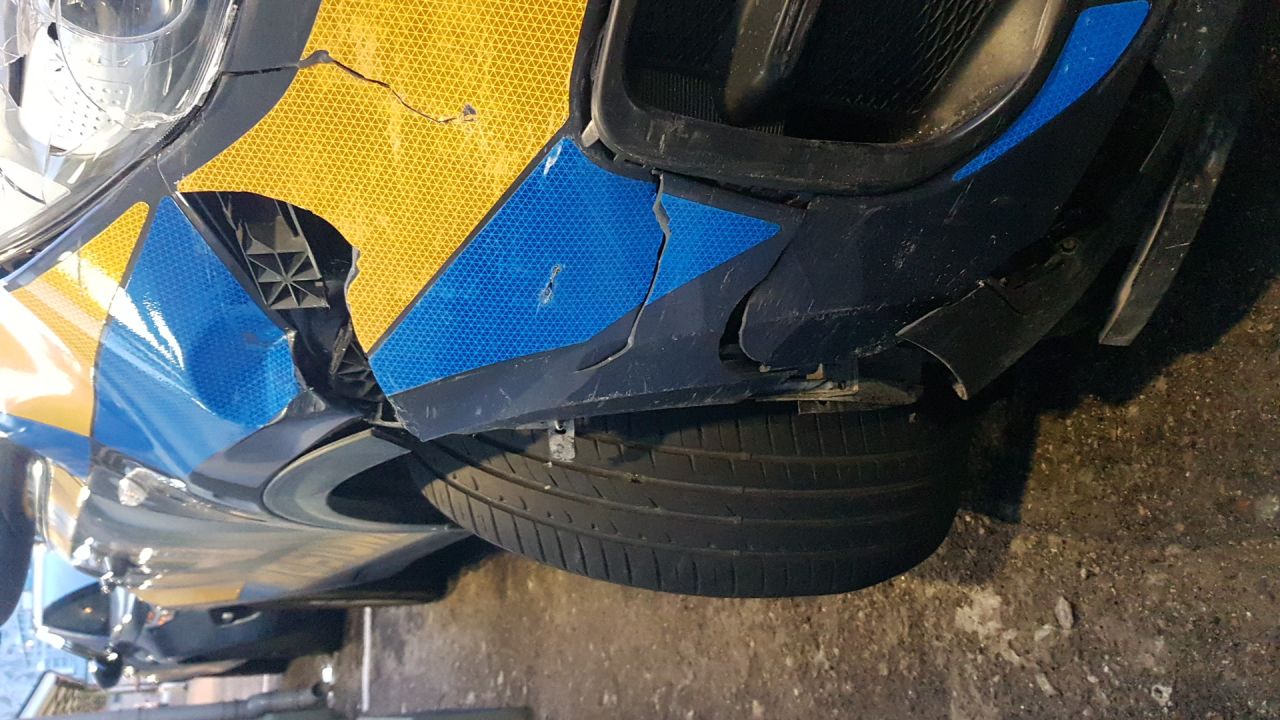 Customs Vehicle Damaged In Pursuit - Your Gibraltar TV (YGTV)